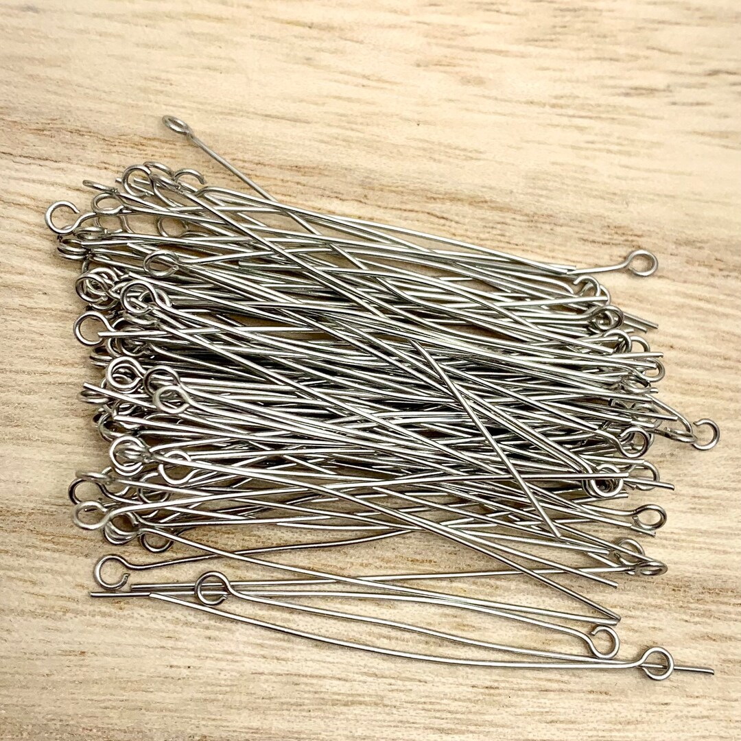 Stainless Steel Eye Pins for Making Jewelry Stainless Steel Findings ...