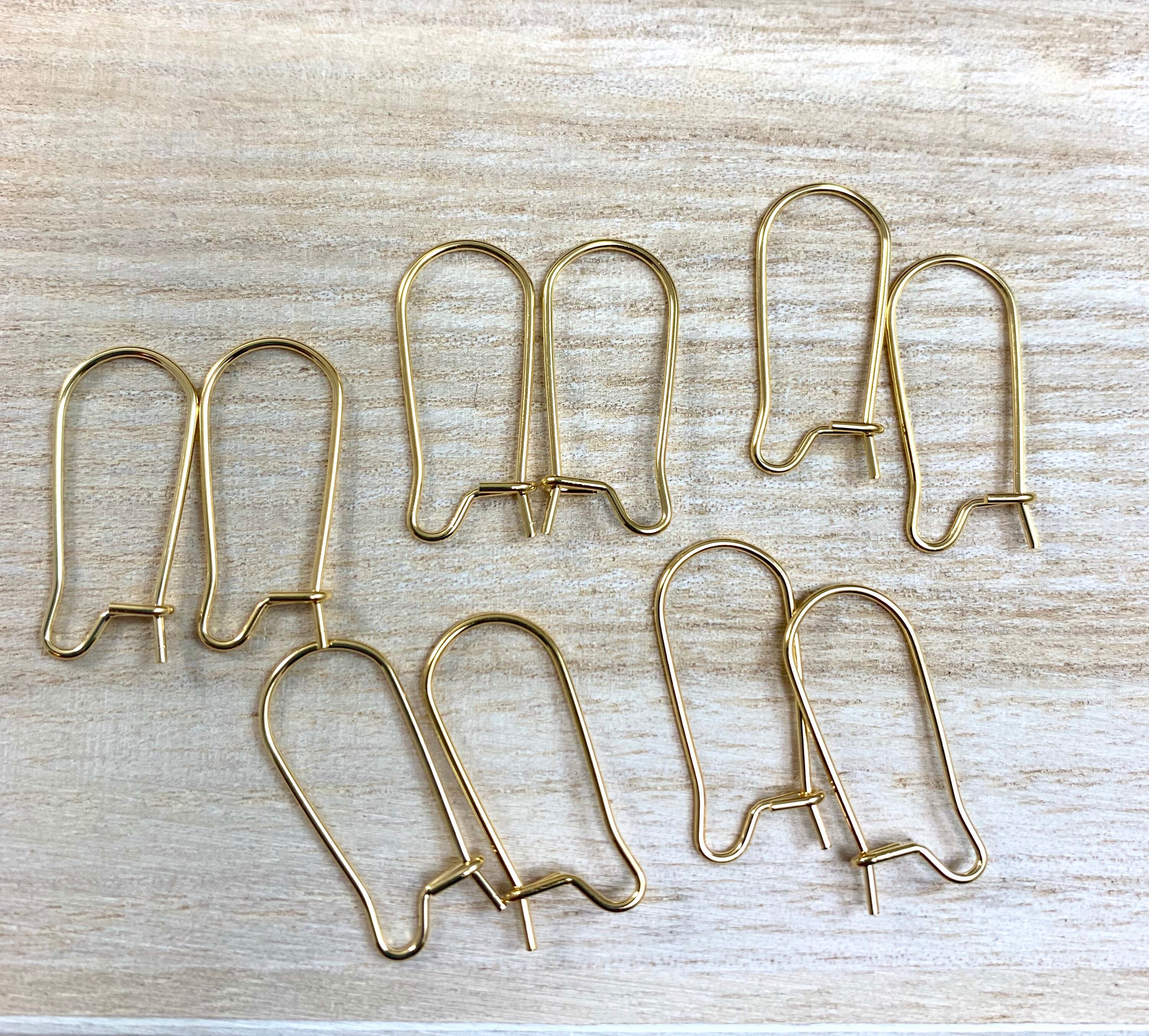 Gold Kidney Wires Gold Surgical Stainless Steel Kidney Ear - Etsy