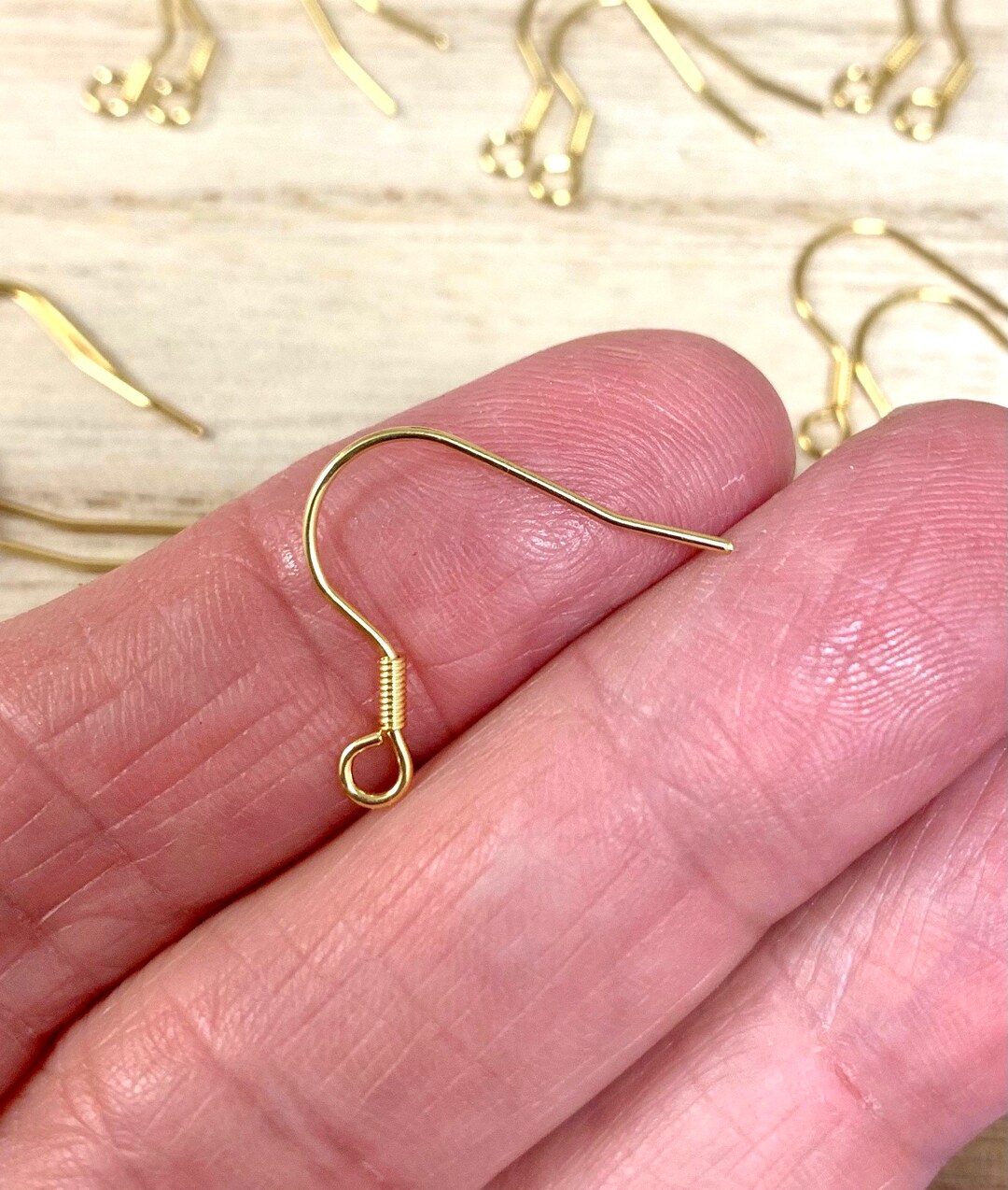 Gold Stainless Steel French Wires Tarnish Resistant Hypoallergenic Stf ...