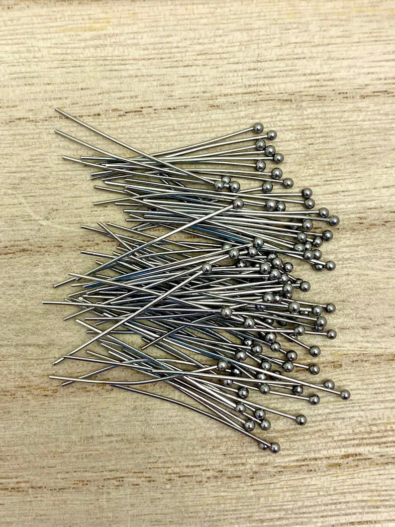 Stainless Steel Ball Pins for Making Jewelry, 304 Steel, 100 Pieces, 22 ...