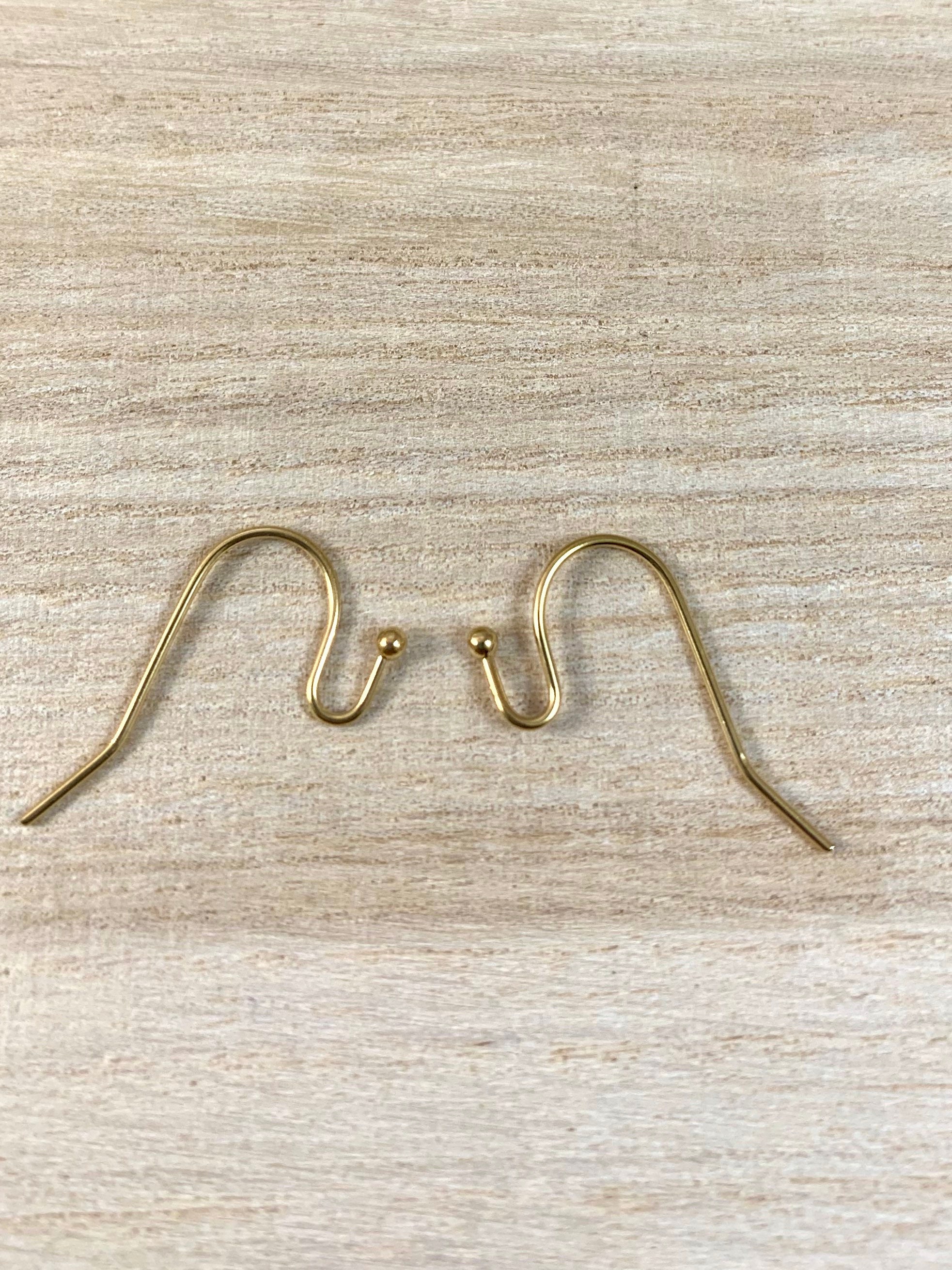 Gold Stainless Steel Shepherd Hook Earwires Gold Ear Hooks - Etsy