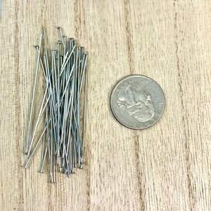 Stainless Steel Headpins, Flat Head Pins Stainless, Stainless Findings ...