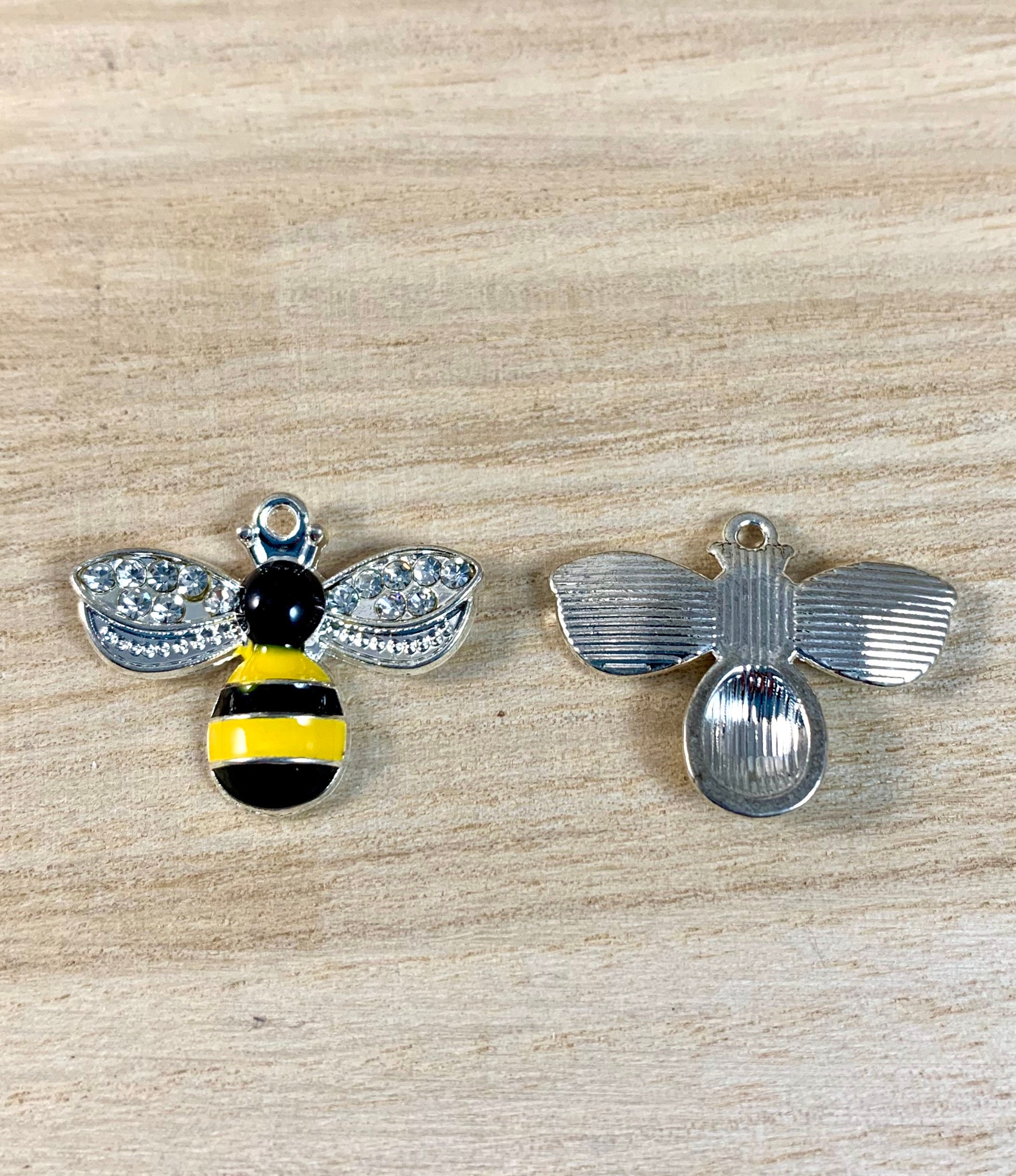 Honey Bee Charms Enamel Charms Color Bee Pendants Qty 5 - Etsy