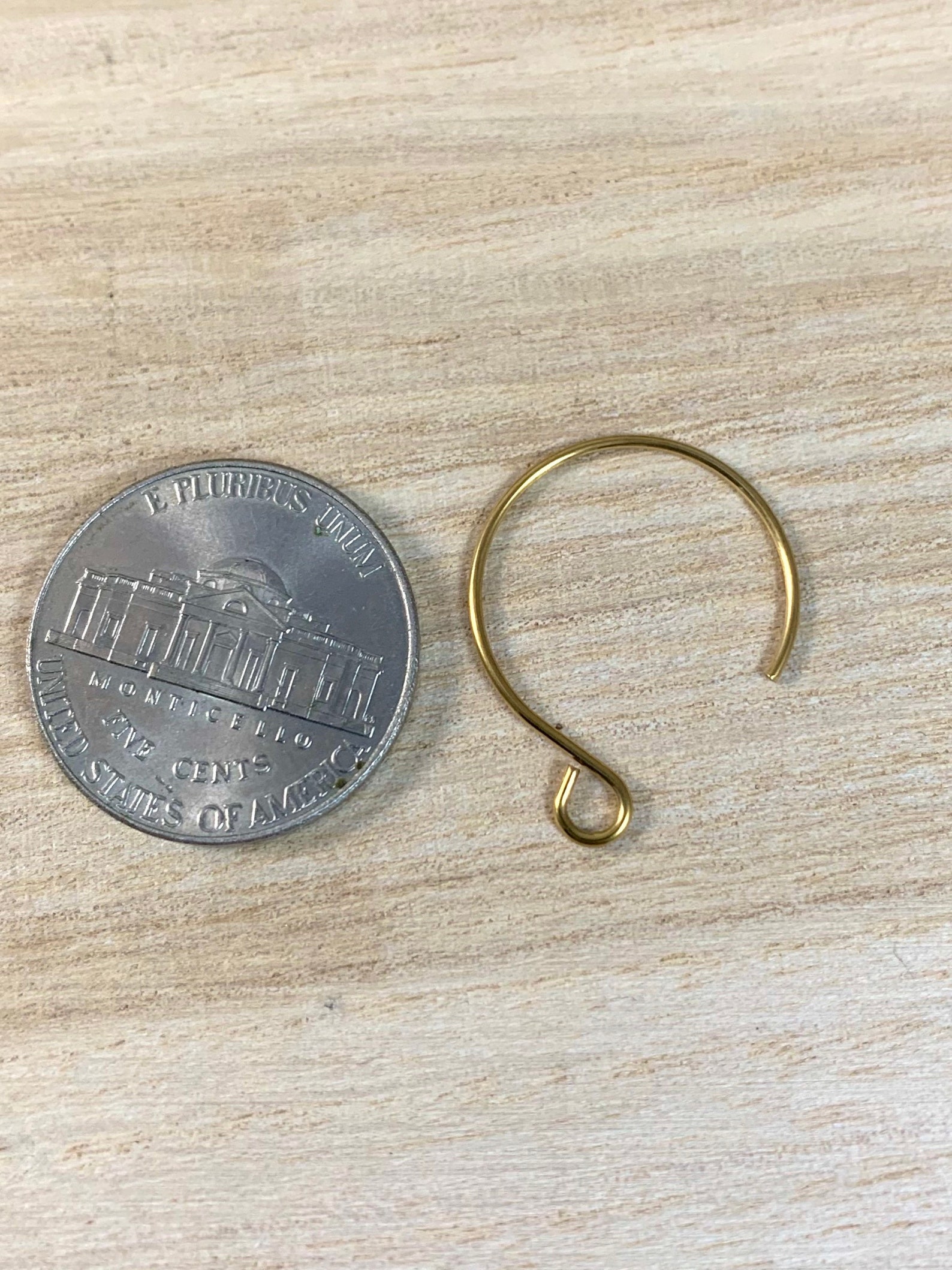 Gold Round Ear Hooks, Gold Stainless Steel Ear Wires, Hypoallergenic ...