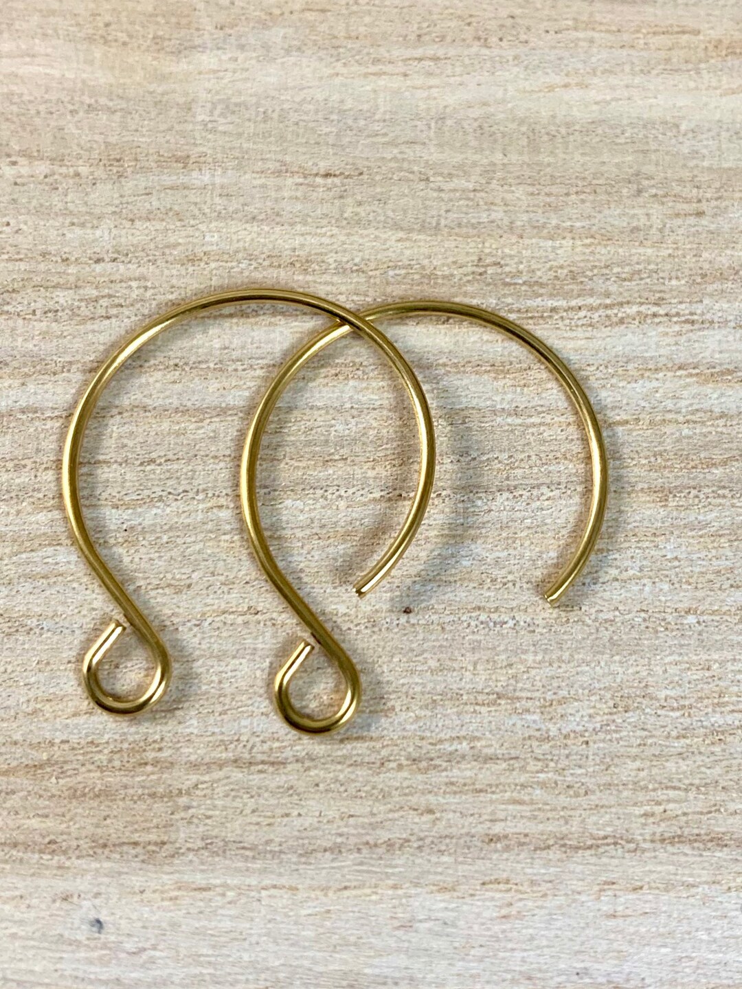 Gold Round Ear Hooks, Gold Stainless Steel Ear Wires, Hypoallergenic ...