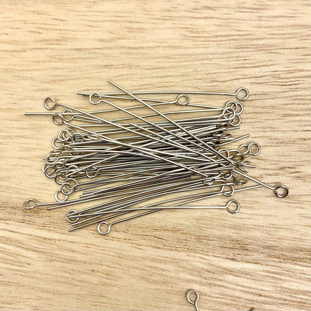 Stainless Steel Eye Pins for Making Jewelry Stainless Steel Findings ...