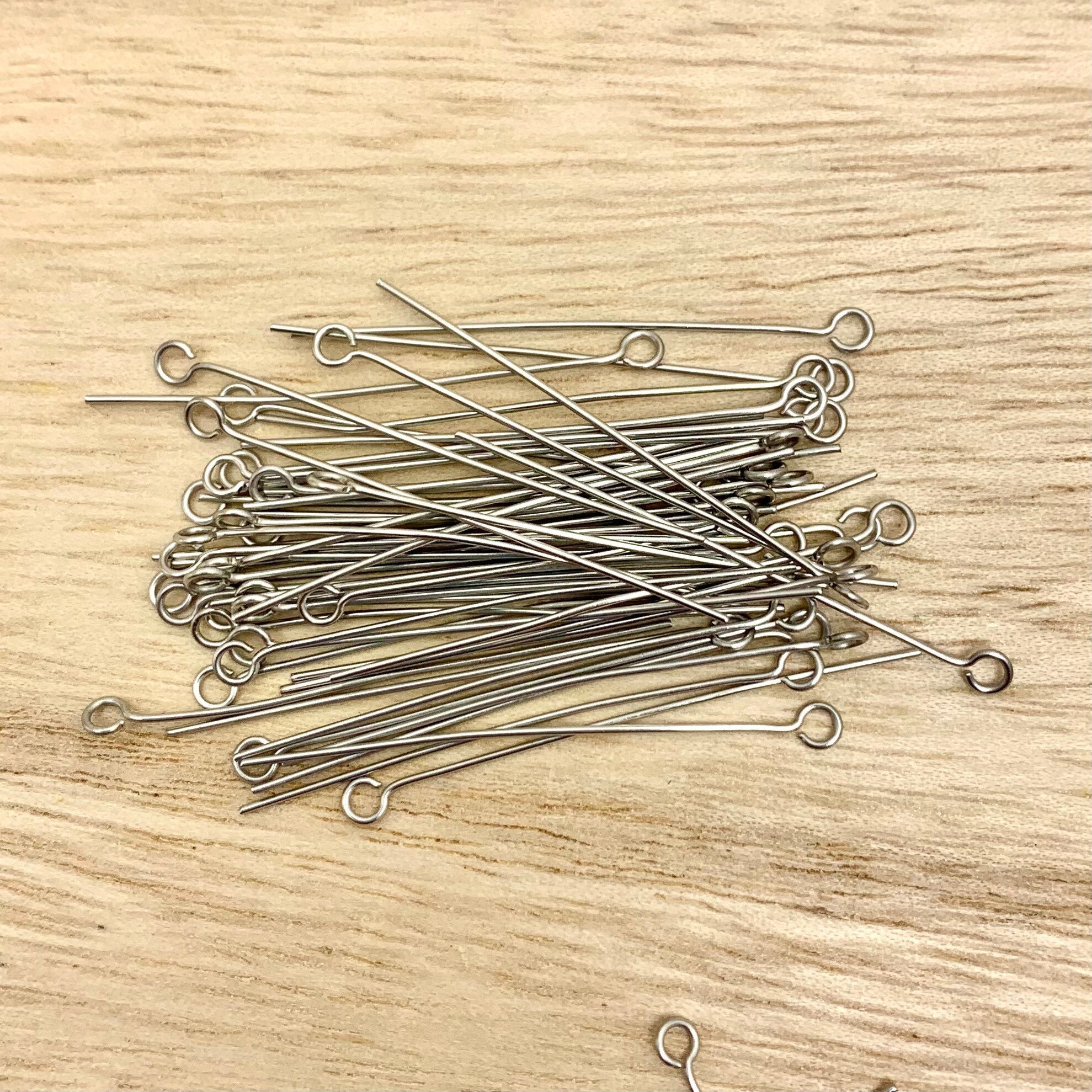Stainless Steel Eye Pins for Making Jewelry Stainless Steel Findings ...