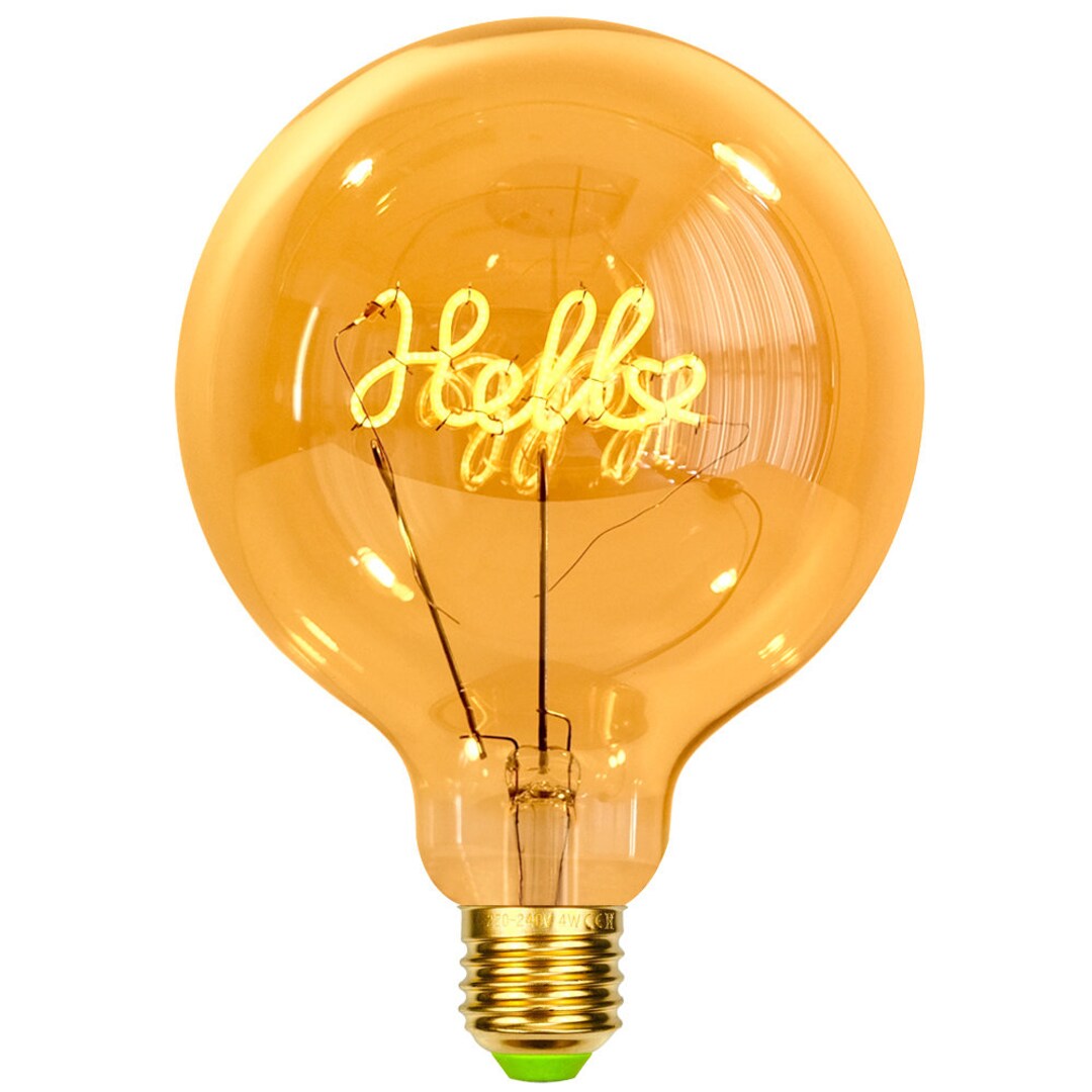 TIANFAN Vintage Edison Led Bulb G125 Big Globe Alphabet Bulb 4W ...