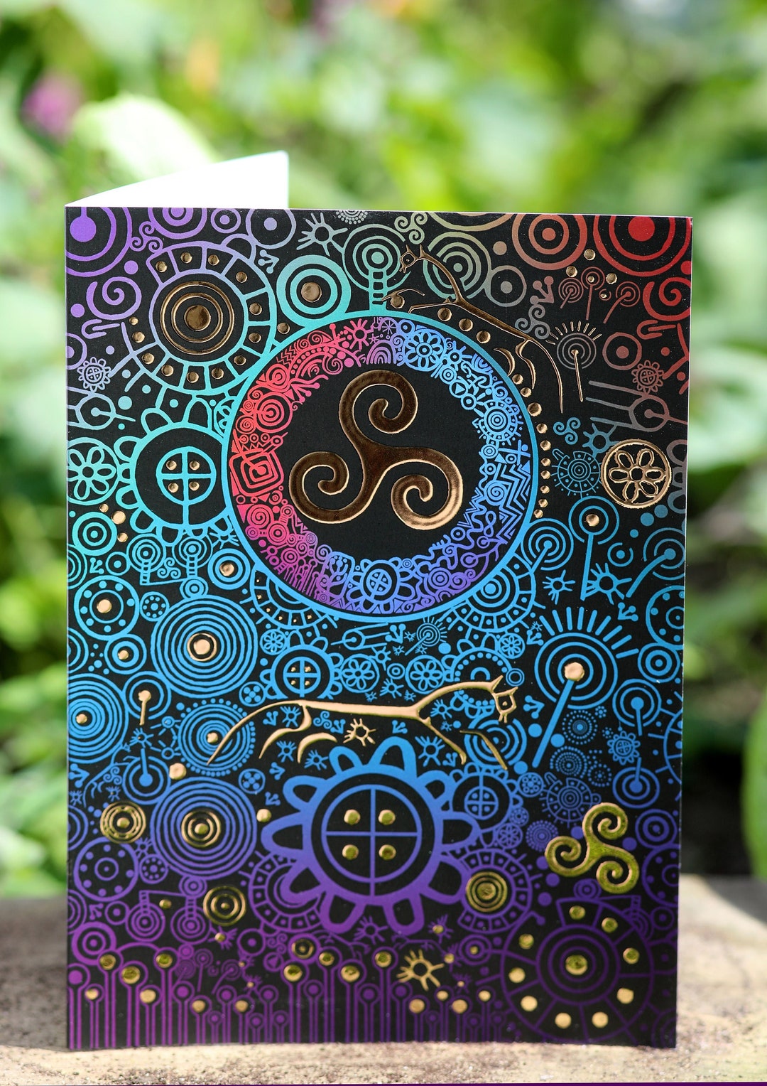 A Golden Time: Pack of Three Large Greetings Cards A5 in Size - Etsy