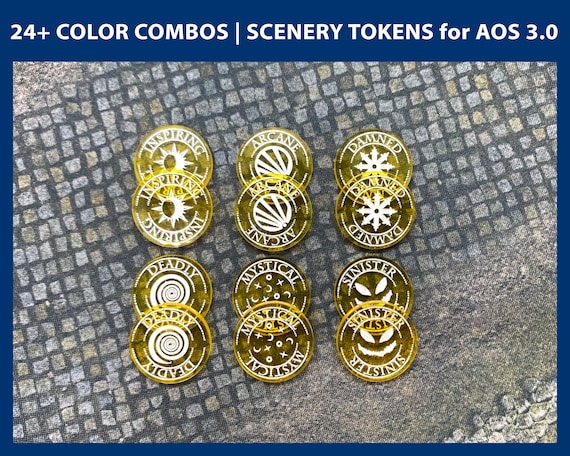 Terrain/scenery Token Set for WH/AOS - Etsy
