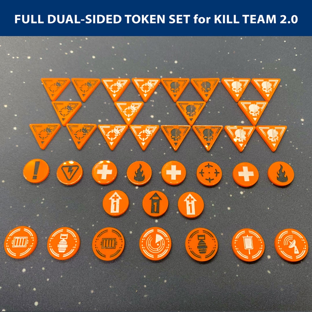 Full Double Sided Token Set for Kill Team - Etsy