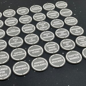 Faction Token Set for Grey Knights Wh/40k - Etsy
