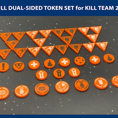 Kill Team Objective Markers Super Thin 3D Printed Plastic - Etsy