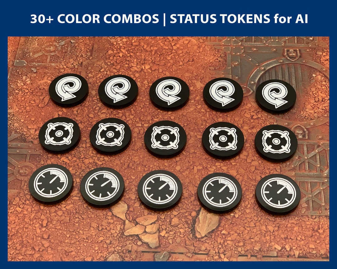 Status Tokens Acrylic Set for AI - Etsy