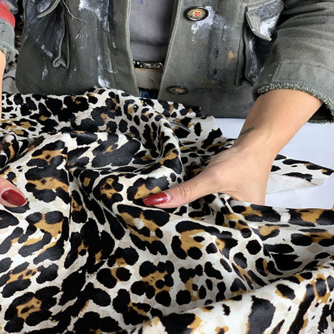White Leopard Pony Leather, Calf Hair, Leopard Prints, Animal Print ...
