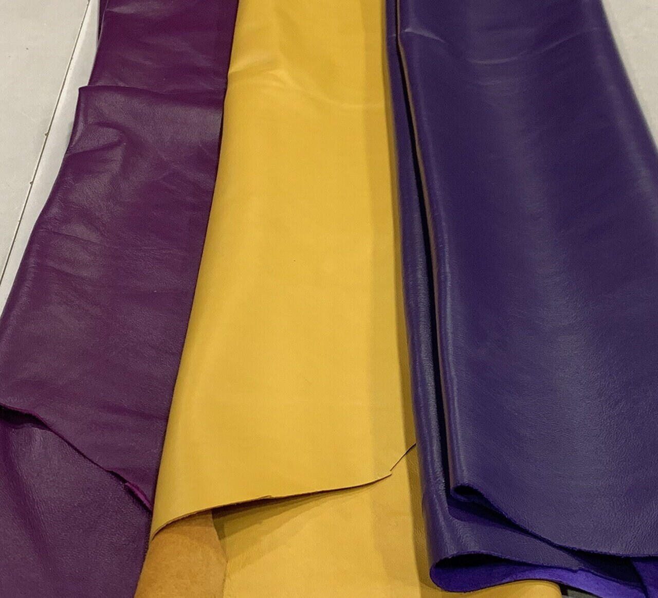 Violet Nappa Leather Hide Smooth Leather Hide for Clothing | Etsy