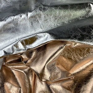 Silver Metallic Leather, Genuine Italian Leather, Leather Supplier ...