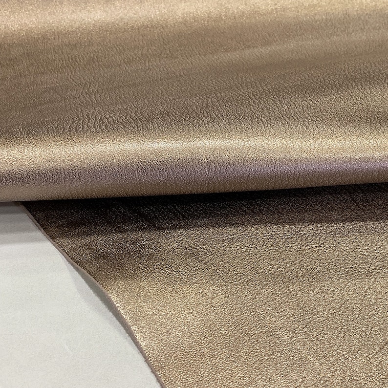 Copper Metallic Leather Hide Metallic Calf Leather Copper - Etsy