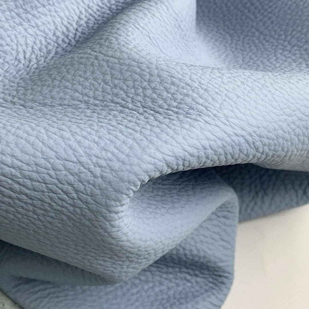 Powder Blue Embossed - Dollaro Leather for Upholstery, Italian Leather ...