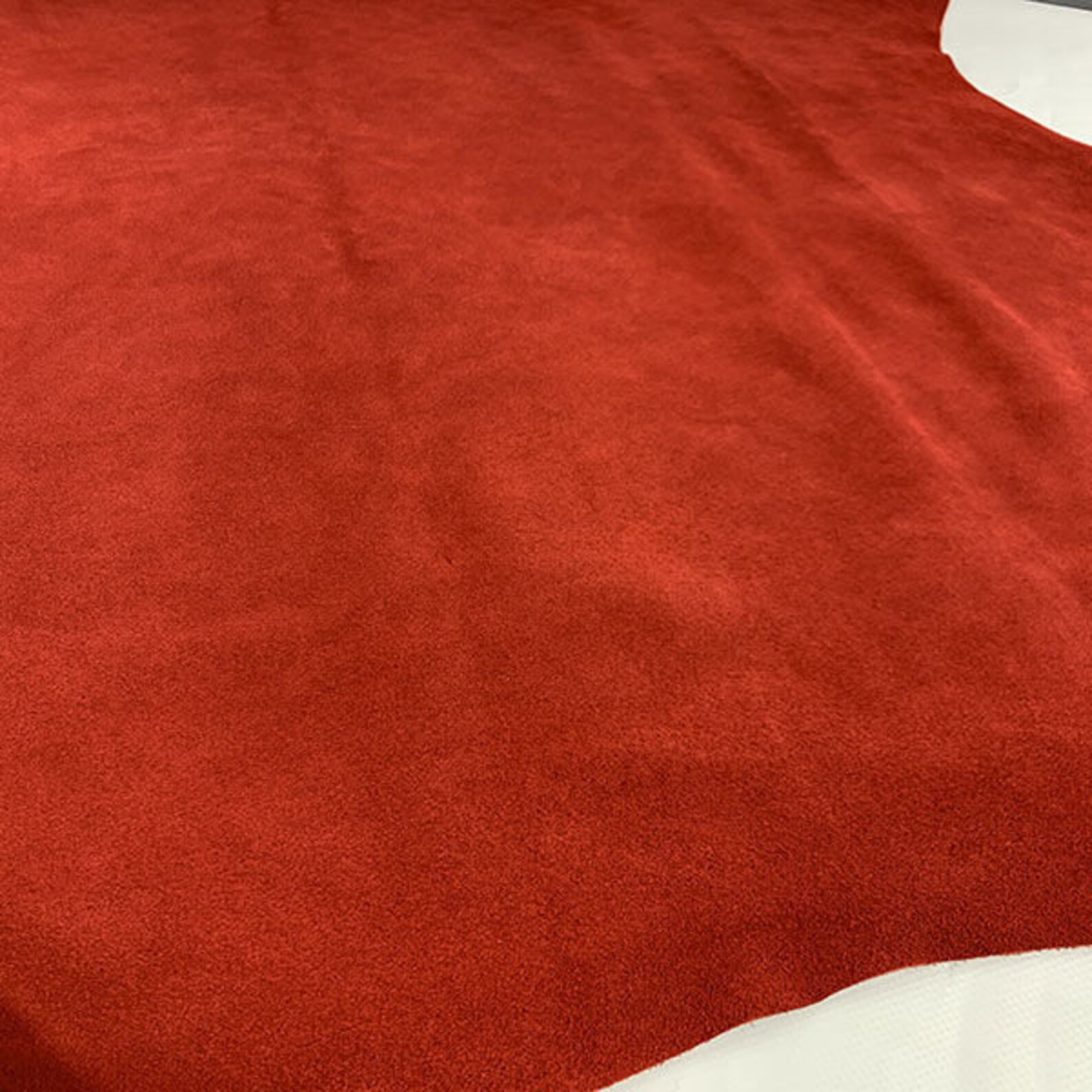 Red Split Suede Leather Calf Skin Leather Supplier Genuine - Etsy