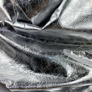 Silver Metallic Leather, Genuine Italian Leather, Leather Supplier ...