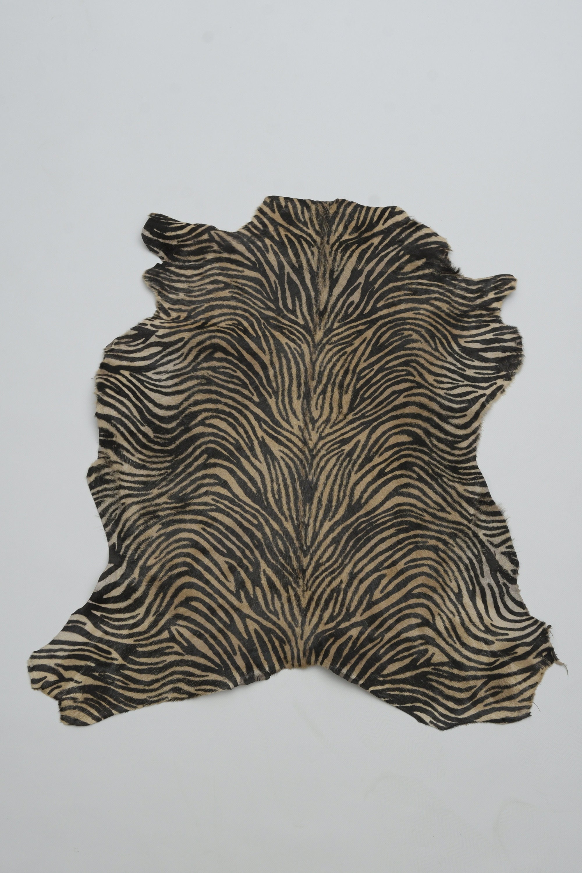 Zebra Pattern Calf Hair Pony skin, Hair on Leather hide, Leather rugs ...