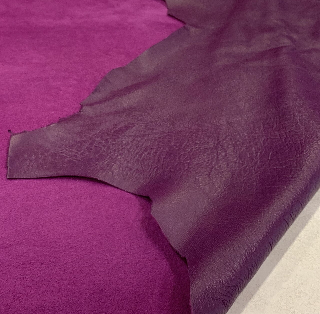 Violet Nappa Leather Hide Smooth Leather Hide for Clothing | Etsy