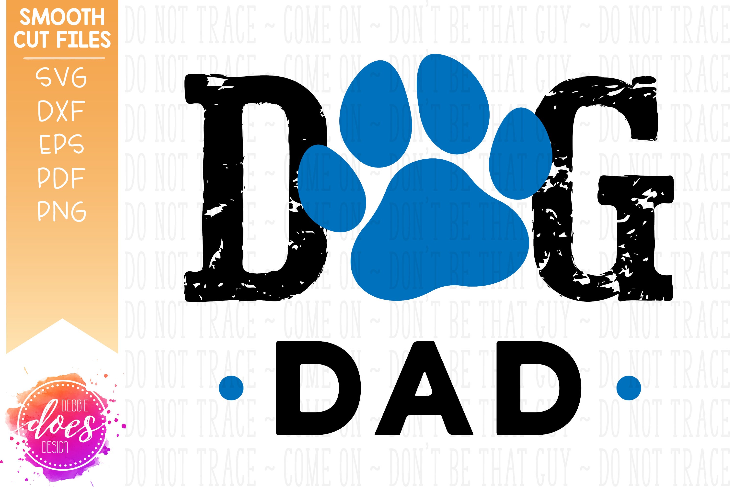 Dog Dad Paw SVG File Digital Cut Files HTV Svg Vinyl | Etsy