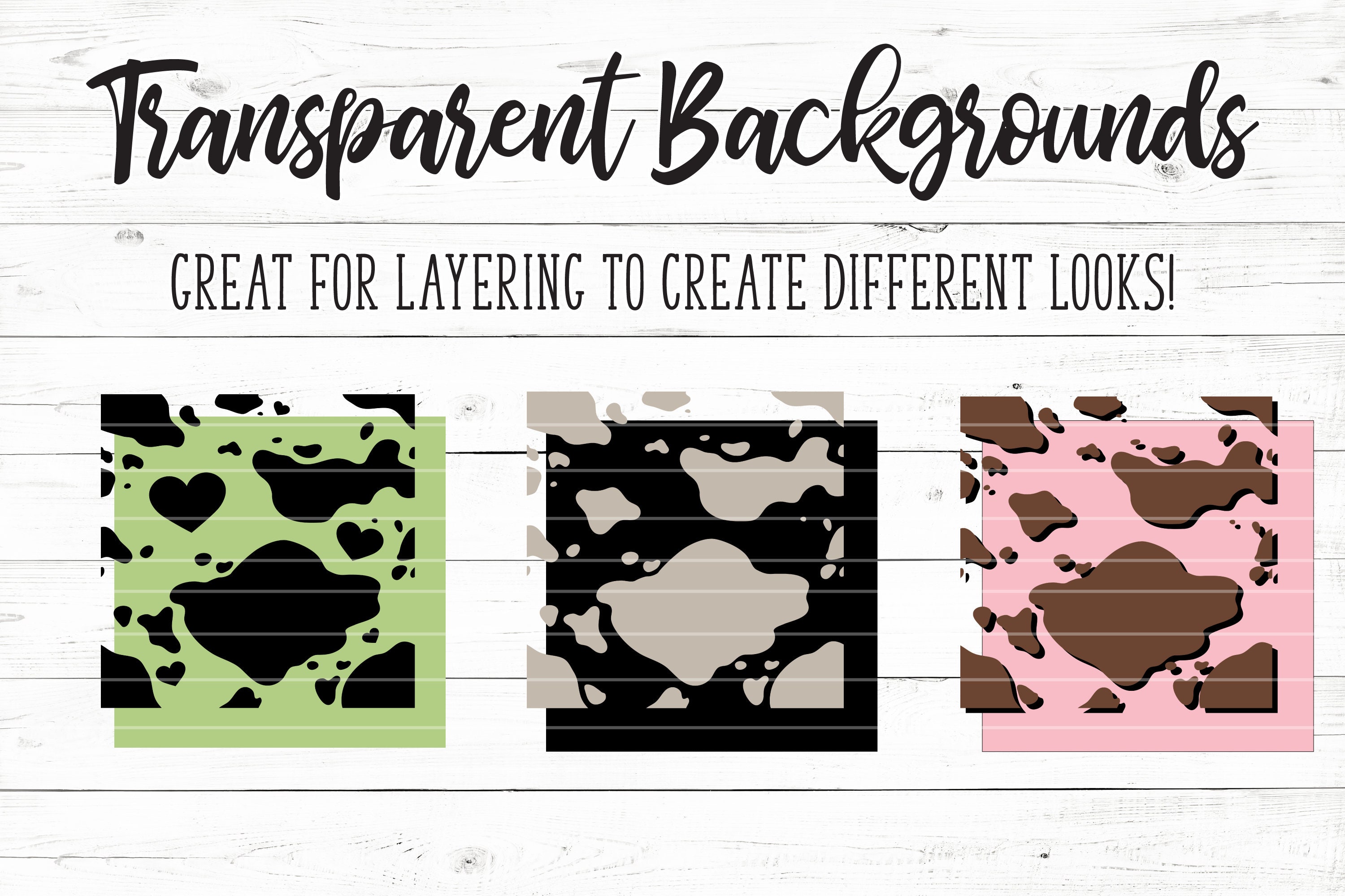 Cow Print Digital Paper/seamless Pattern Set Naturals - Etsy