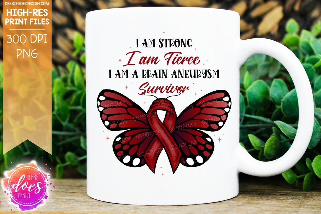 Strong Fierce Warrior Butterfly Brain Aneurysm Printable/sublimation ...