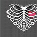 Heart Rib Cage - Heart - Sublimation/printable Design | Instant ...