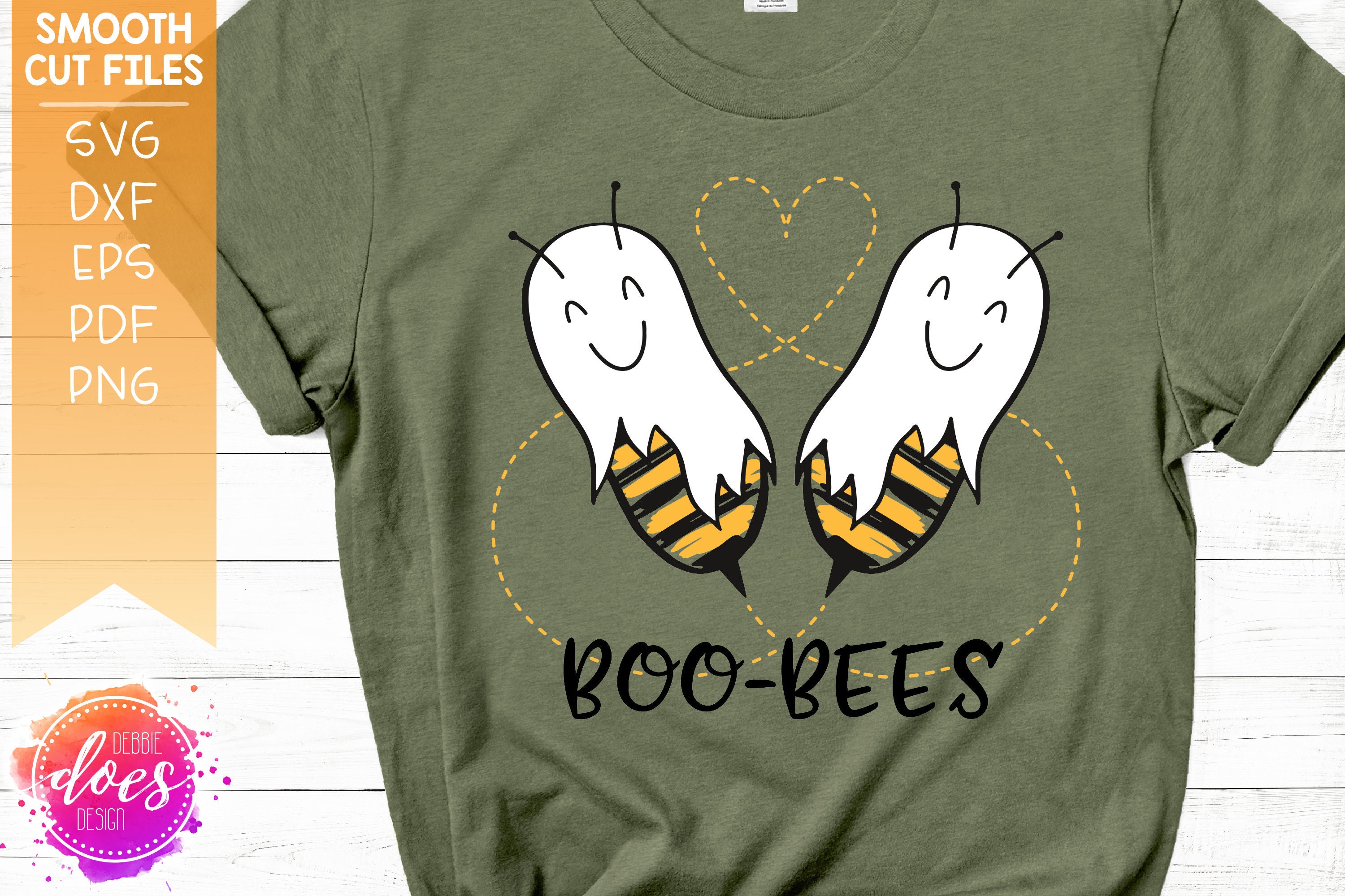 Boo-Bees Bee Ghosts SVG File Digital Cut File Wood | Etsy