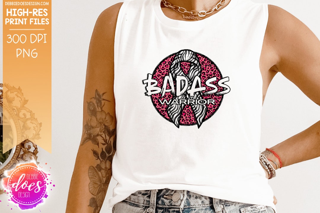 Badass Warrior Awareness Ribbon - Zebra - Printable/sublimation File ...