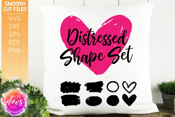 Distressed Shape Set SVG Digital Cut File Wood Sign | Etsy
