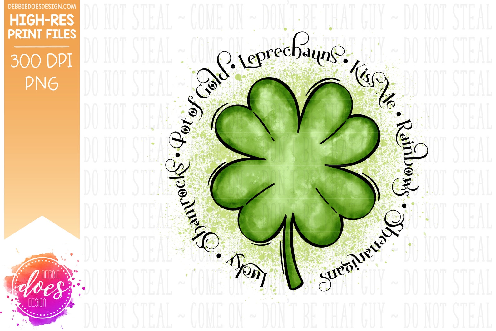 Shamrock Word Art Sublimation/printable Design Instant Download ...
