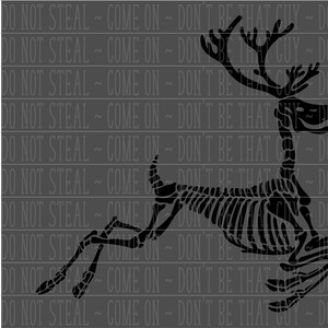Reindeer Skeleton SVG Digital Cut File HTV Svg Vinyl Decal Svg Vinyl Stencil Svg - Etsy