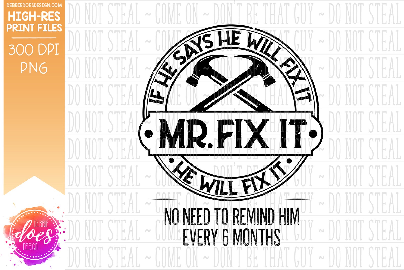 Mr. Fix It Sublimation/printable Design Instant Download - Etsy