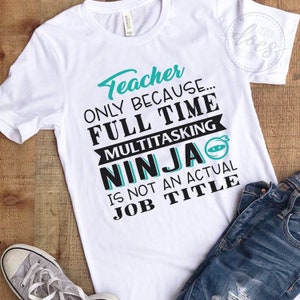 Job Title - Multitasking Ninja - SVG | Digital Cut Files | HTV Svg ...