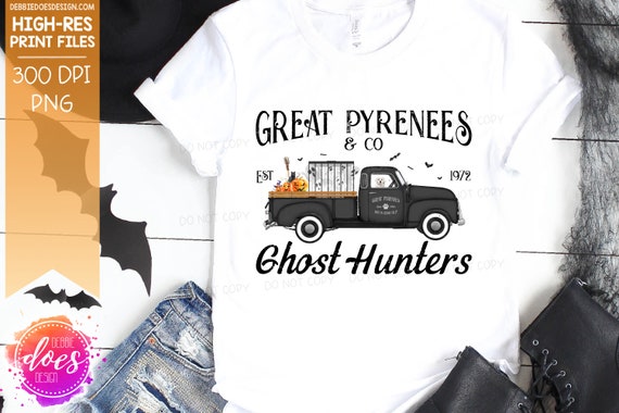 Great Pyrenees Dog Ghost Hunters Truck | Etsy