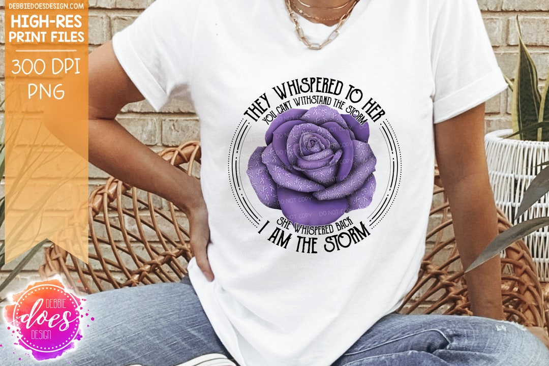Ich bin der Sturm Awareness Rose Periwinkle - Etsy Österreich