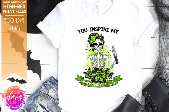 Inner Serial Killer Skeleton Halloween Green - Etsy