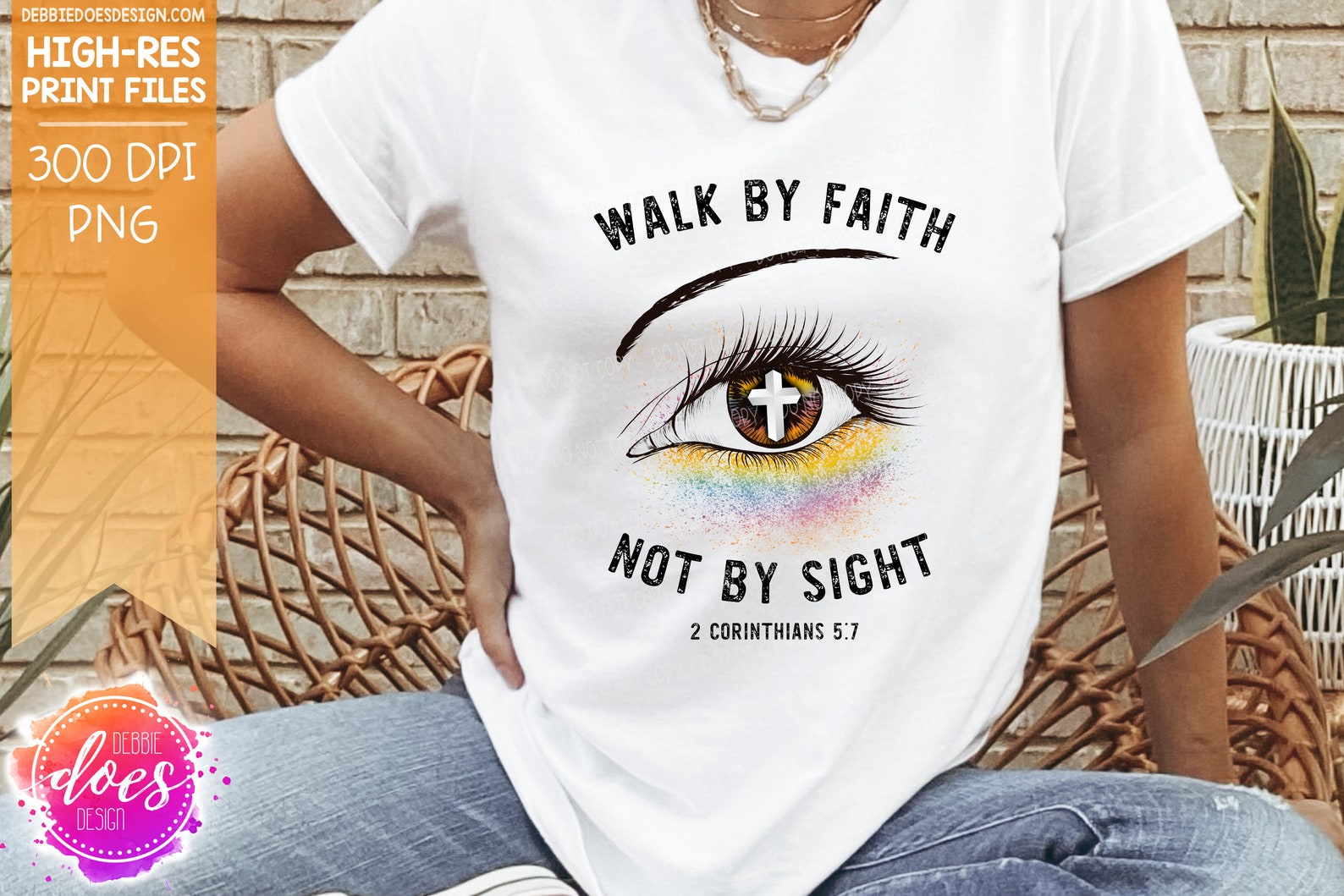 Walk by Faith Not by Sight Cross Eye Design Instant - Etsy