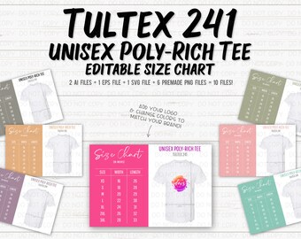 Tultex Size Chart - Etsy