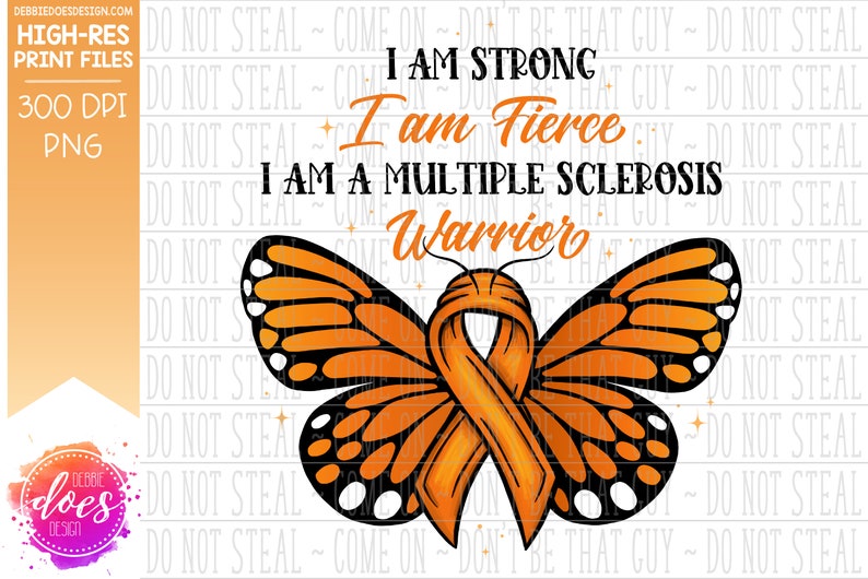 Strong Fierce Warrior Butterfly Multiple Sclerosis - Etsy