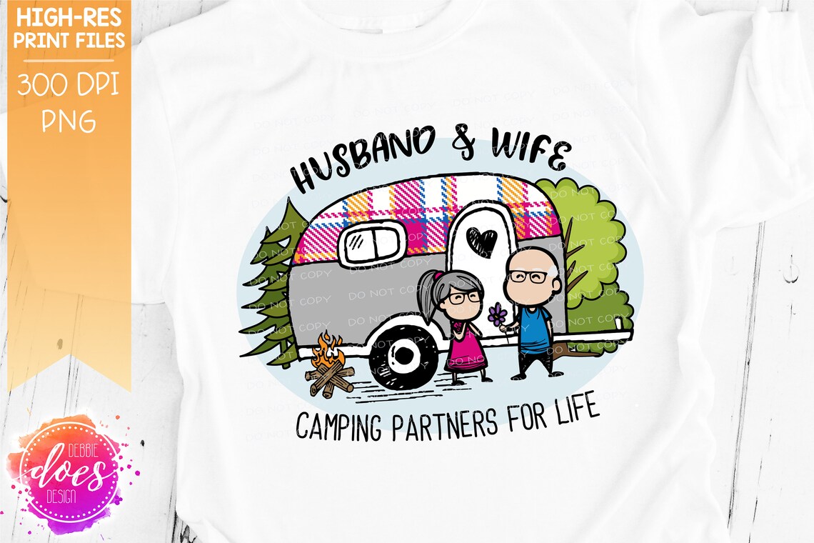 Camping Partners for Life Kit Customizable Couples Design - Etsy