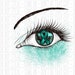 Awareness Ribbon Eye Design Teal Instant Download - Etsy