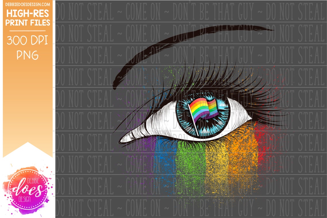 Awareness Ribbon Eye Design Pride Flag Instant Download - Etsy