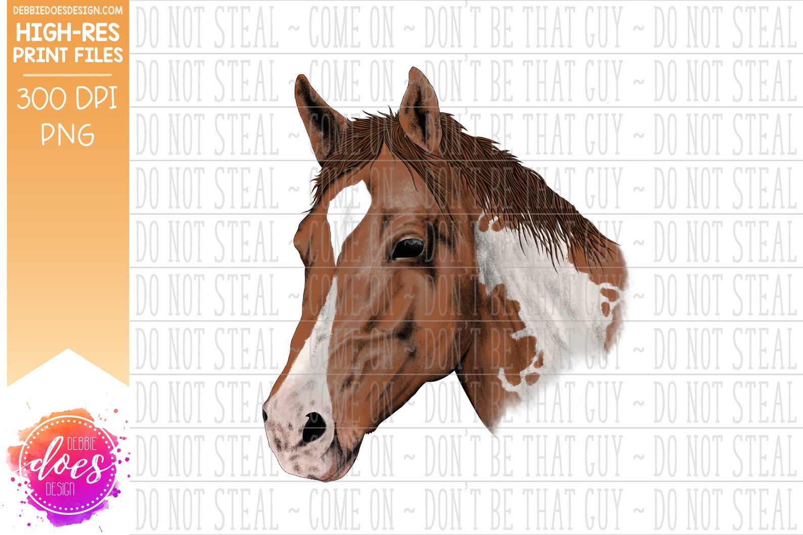 The Amazing Hand Drawn Horse Red Paint - Etsy