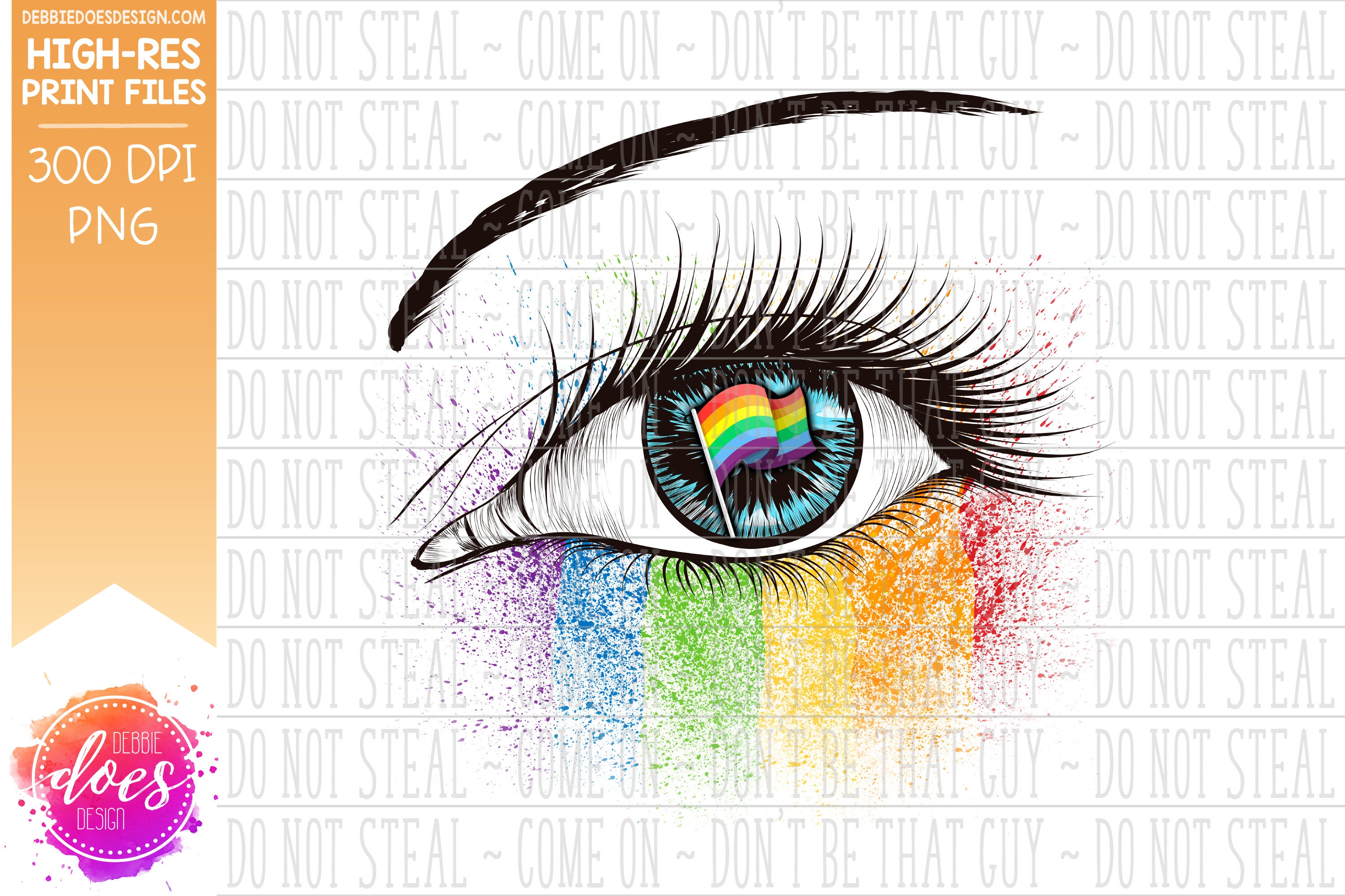 Awareness Ribbon Eye Design Pride Flag Instant Download - Etsy