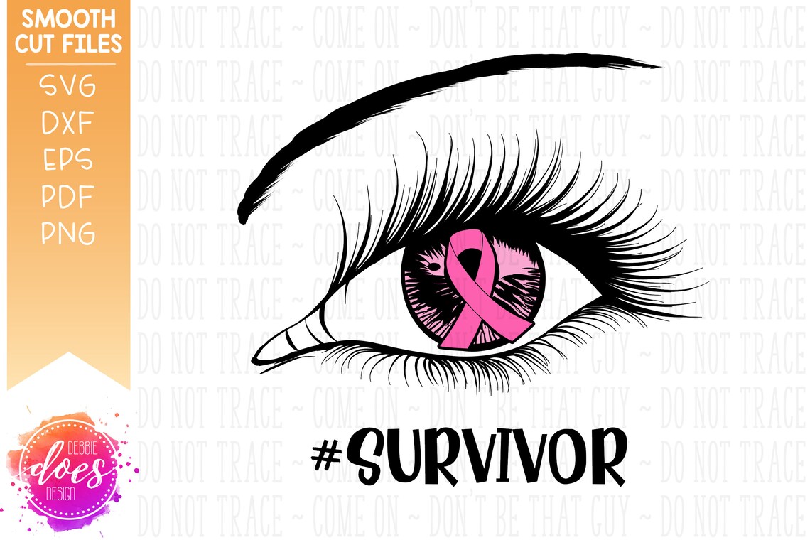Survivor Awareness Ribbon Eye Design SVG File Digital Cut - Etsy